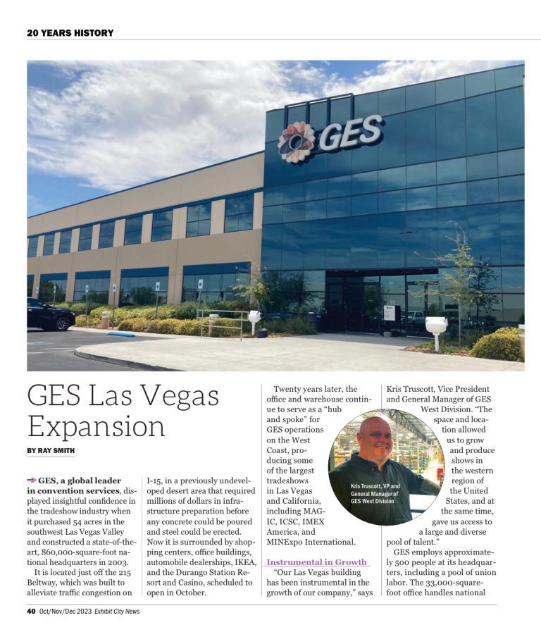 20 Years History: GES Expansion » Exhibit City News